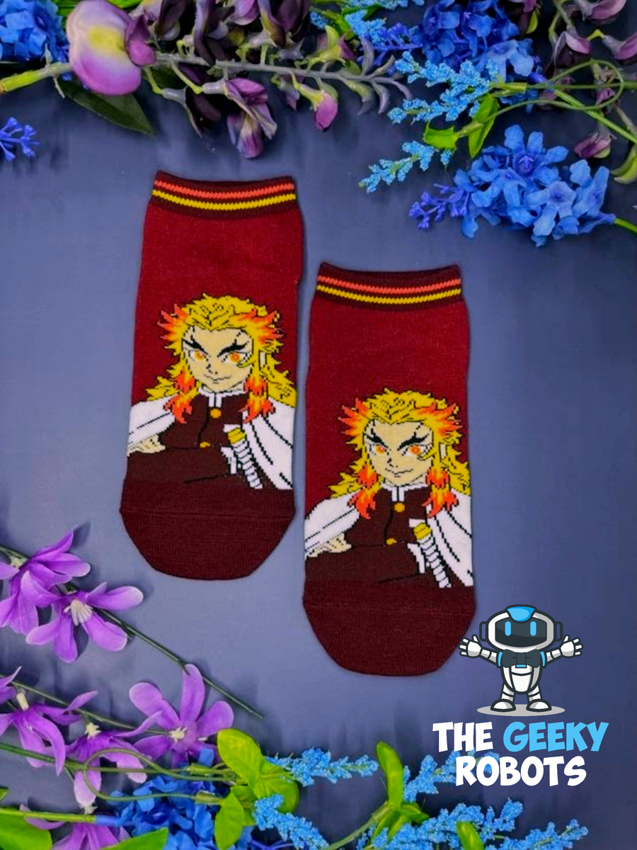 Demon Slayer Rengoku Ankle Socks – The Geeky Robots